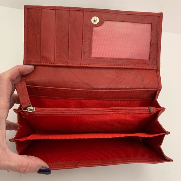 Firenze | Bags | Sabani Firenze Vera Pelle Red Wallet | Poshmark